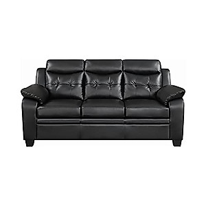 Coaster Home Furnishings Finley Tufted Upholstered Sofa Black