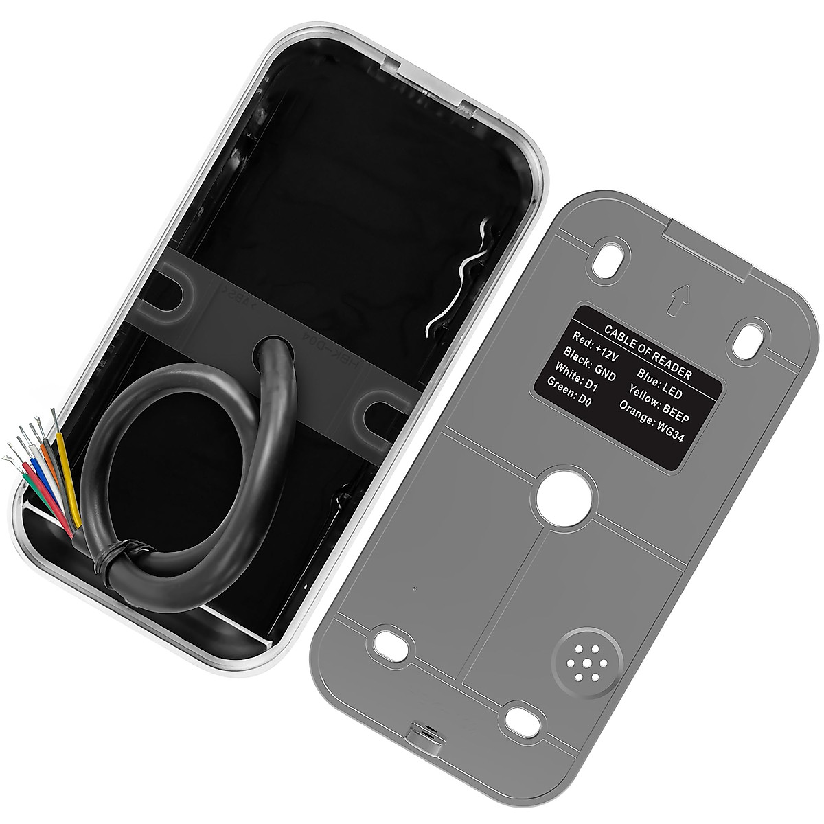 UHPPOTE 125khz Wiegand 26/34 Bits Card Reader Keypad Metal Enclosure Outdoor Rated IP65