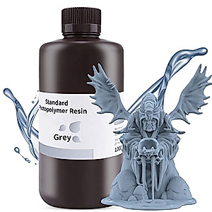ELEGOO Standard Photopolymer Resin Grey 1KG + Clear Blue 1KG
