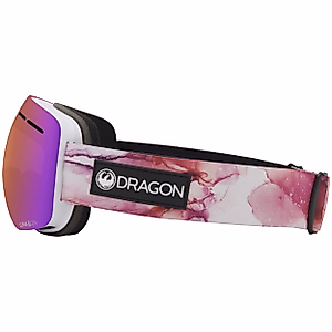 Dragon Alliance Mens X1S Snow Goggles, Merlot/Lumalens Purple Ion, Lumalens Light Rose, OFA