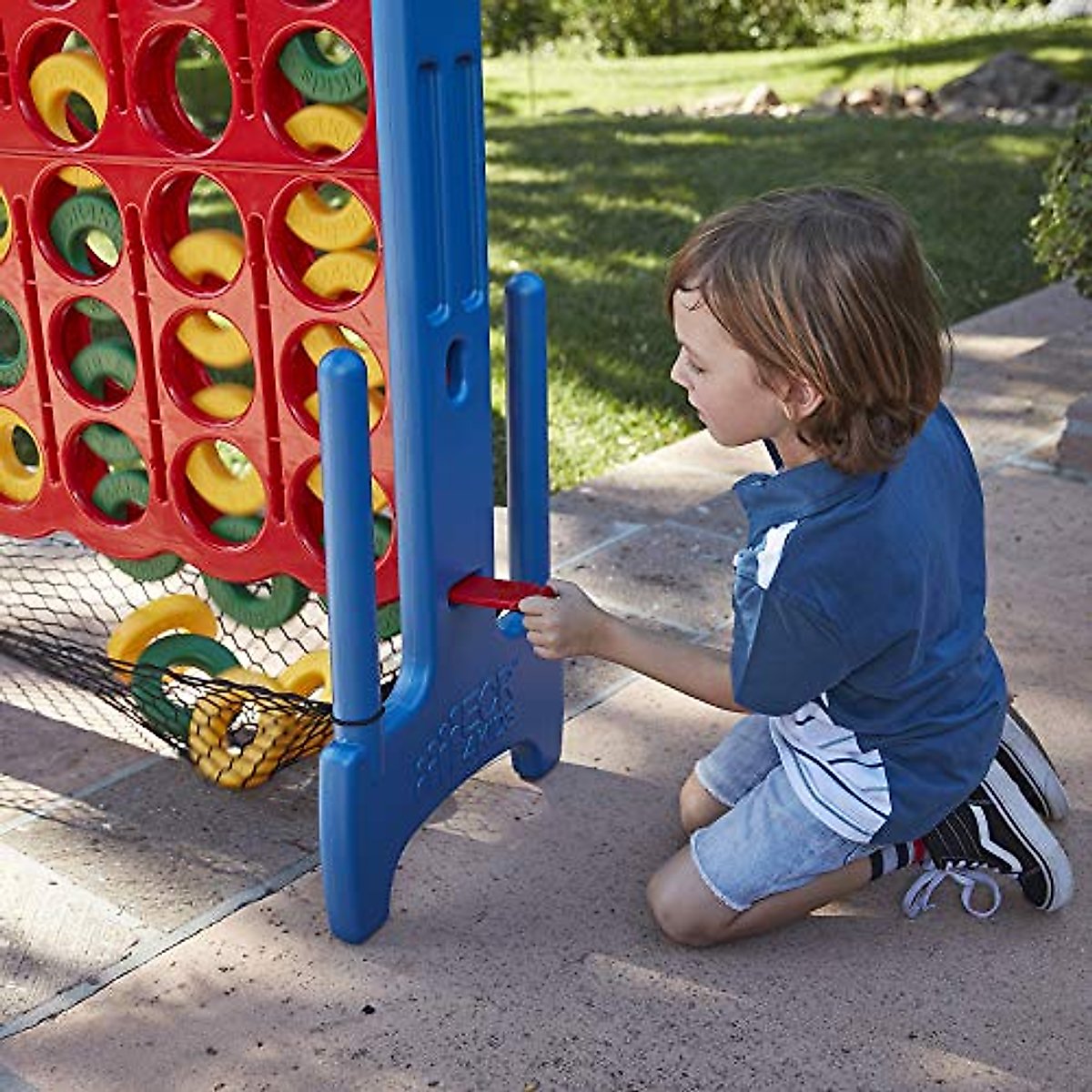 ECR4Kids Jumbo 4-To-Score with Mesh Net and Carry Bag, Giant Game, Assorted