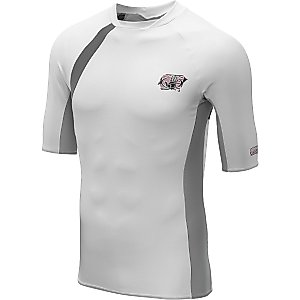 Body Glove Men's Performance Short Arm Rashguard, White/Silver, X-Large