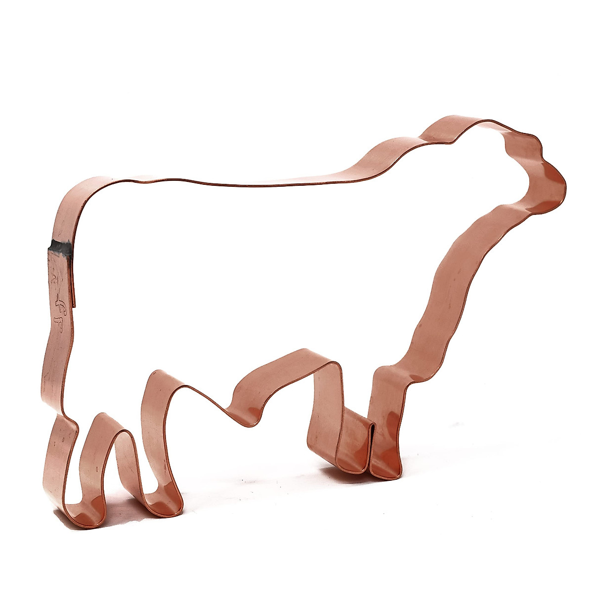 Angus Show Steer Cattle Cookie Cutter 5 X 3.5 inches - Handcrafted Copper Cookie Cutter by The Fussy Pup