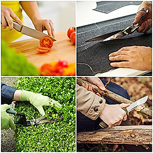 Whetstone Cutlery Sided, Gray Knife Stone-Dual 400/1000 Grit Wet Block-Sharpens and Polishes Sharp Tools and Kitchen, Hunting, and Pocket Knives by Whetstone, 1-Pack, Limestone