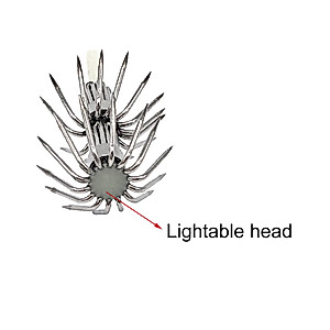 AOKID Squid Jig Sturdy Stainless Steel Sea Fishing Squid Hook Double-Layers Fishing Gear