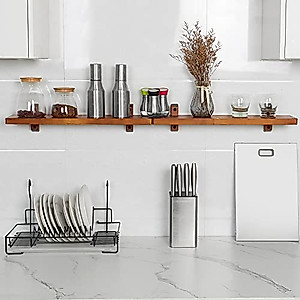 Bielebbi Floating Shelves, Wall Shelves, Bathroom Shelves, Decor Wall Mounted Shelves, L23.4xW5.9 Shelves for Wall Decor Set of 2, Floating Shelf for Bedroom, Bathroom, Kitchen