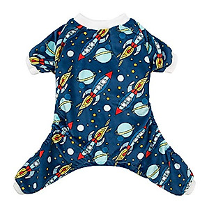 CuteBone Rocket Dog Pjs Large Onesies Pet Clothes Jumpsuit Apparel Soft Pajamas P16L