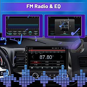 Hikity Android Car Stereo for 2006-2011 Honda Civic Radio, 10.1 Inch Touch Screen Car Stereo with Bluetooth GPS Navigation WiFi FM USB Mirror Link Steering Wheel Control + Backup Camera + Microphone