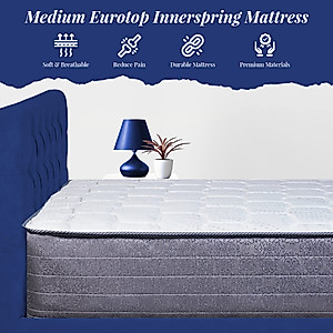 Greaton 12" Firm Bed Mattress, Comfy and Relaxing Double Sided Mattresses for Proper Sleep, Heavy Duty Internal Structure Provide Accurate Body Support, Twin XL