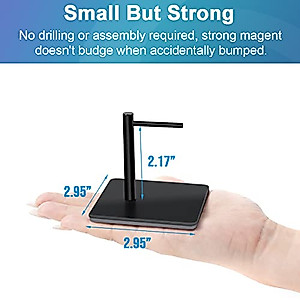 Magnetic Paper Towel Holder, Thipoten Strong Magnetic Hooks/Rack for Kitchen, Work Benches, Storage Closets, Grill, Garage (Black)