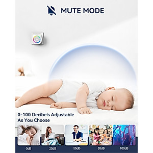 TECKNET Wireless Doorbell, Plug and Play, IP66 Waterproof Doorbell with RGB Light, 1300ft Door bell Kit, 60 Chimes & 5 Level Volume, 4.5 Years Using Time Cordless Doorbell for Classroom, Home