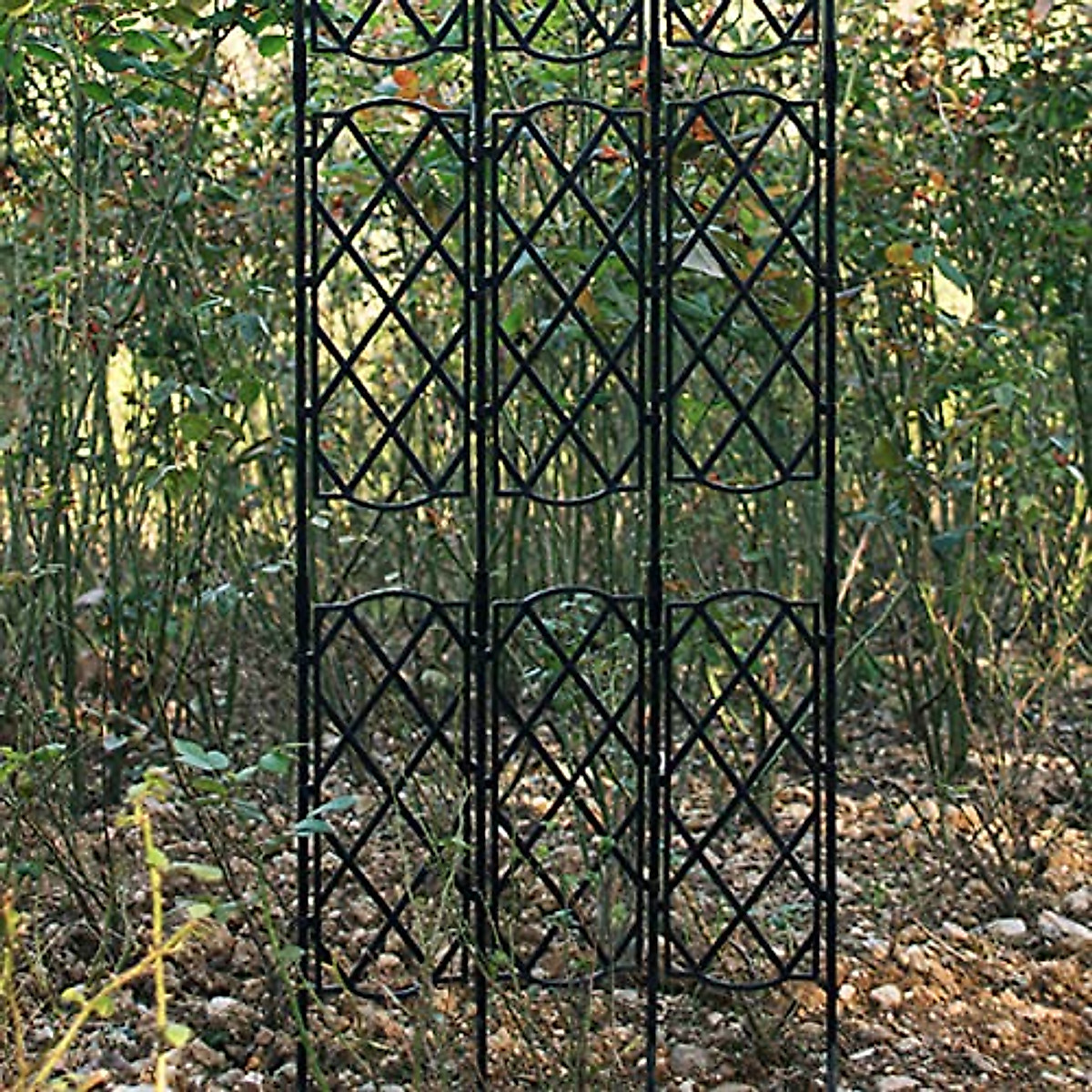 Decor Trellis, Garden Trellis for Climbing Plants, Garden Fence, Stackable Mini Garden Trellis, Superimposed Garden Flower Support Metal Trellis for Climbing Rose Vegetable Flower