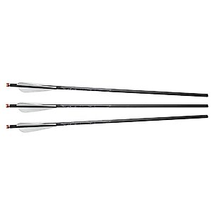 Excalibur FireBolt 20" Illuminated Carbon Lightweight Crossbow Arrows for Use on EXO-Traditional Series Crossbows - 3 Pack (EXLB-22CAVIL-3)