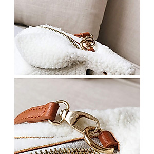 QZUnique Rabbit Shape Handbag Women's Lovely Plush Toy Crossbody Bag Rope Strap Shoulder Bag