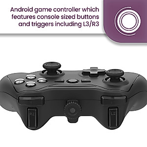 Rotor Riot Mobile Gamepad Controller for Android- Latency Free Wired Controller with L3 + R3, Highly Compatible Gaming Device Holder