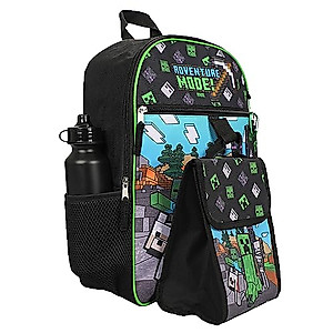Minecraft Adventure Mode Youth 5-Piece 16" Backpack Set
