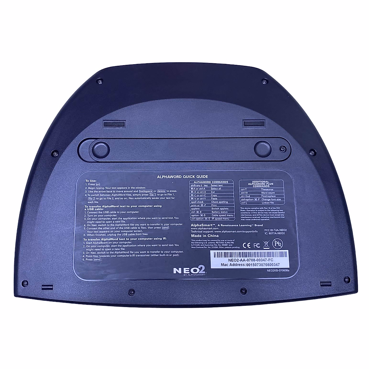 Neo2 Alphasmart Word Processor with Full Size Keyboard, Calculator