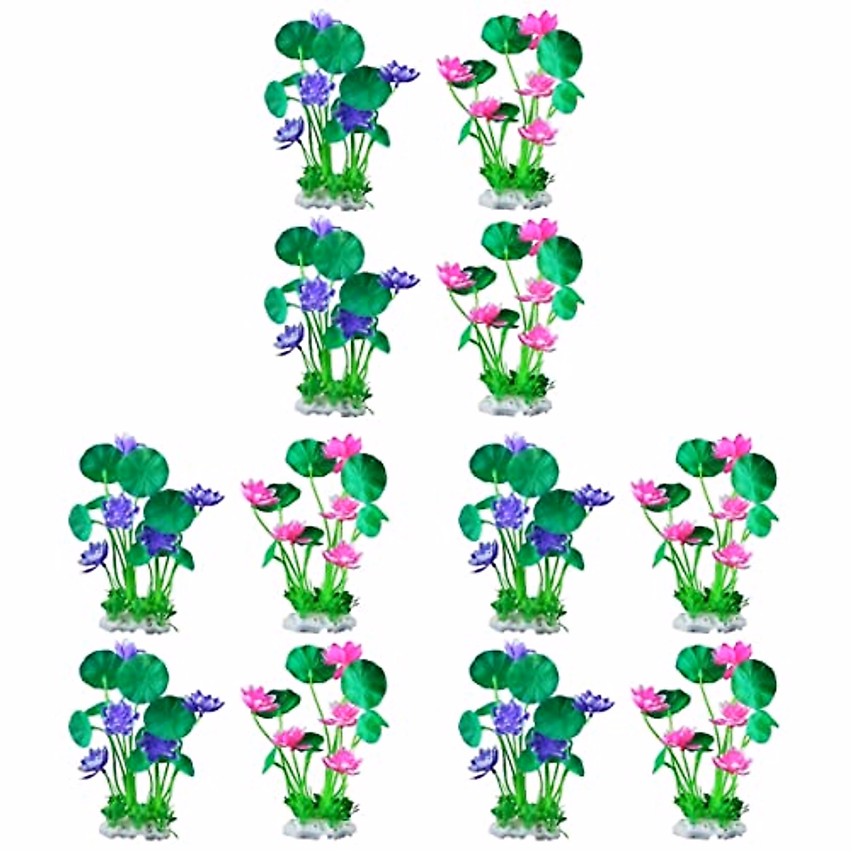 BESTOYARD Artificial Plants Artificial Plants 3pcs Flower Fish Tank Aquarium Plants Fish Tank Flower Ornament Artificial Aquarium Plants Decor 4pcs Plastic Glass Containers Glass Containers