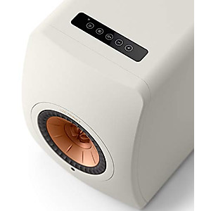KEF LS50 Wireless II Powered Bookshelf Speakers - Pair (Mineral White)