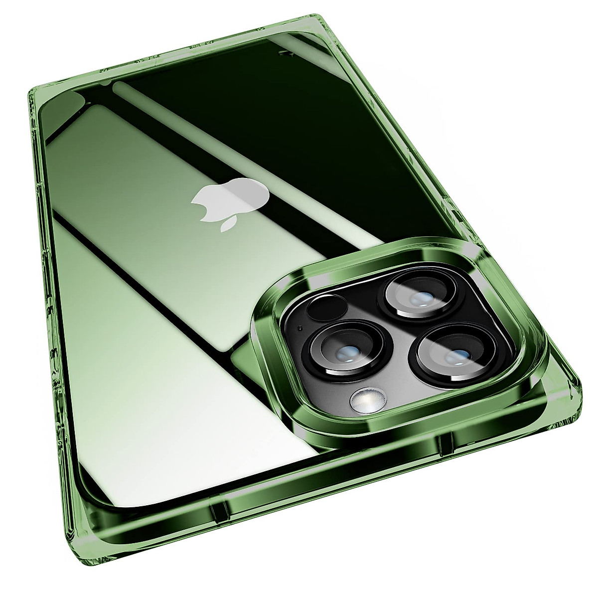 Jmltech for Clear iPhone 13 Pro Max Case Hybrid Silicone with Hard Back Shockproof Protective Drop Protection Phone Case Cover for iPhone 13 Pro Max