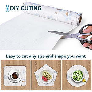 DwellAid Shelf Liner for Kitchen Cabinets 12in x10ft Non Adhesive Kitchen Drawer Liner, Waterproof Shelf Liner Durable Anti-Slip for Kitchen Cabinets Shelf Liners for Kitchen Cabinets