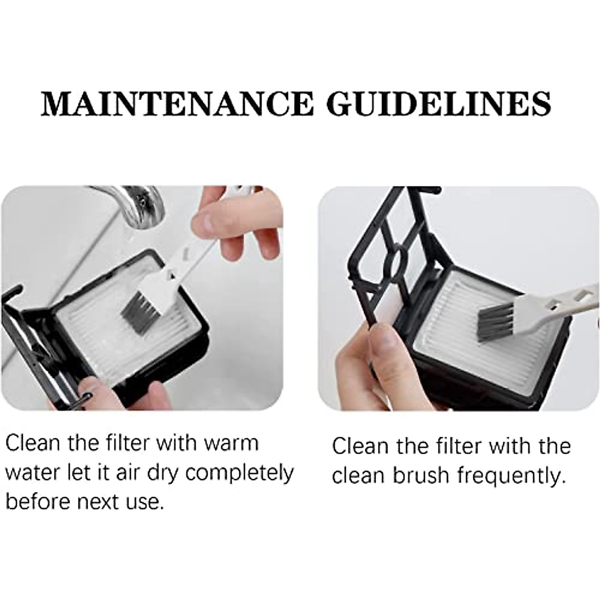 Bogda 4-Pack Filter Replacement for Bissell 1866 CrossWave Vacuum Cleaner 1785 2306 2551 Replace Part #1608684