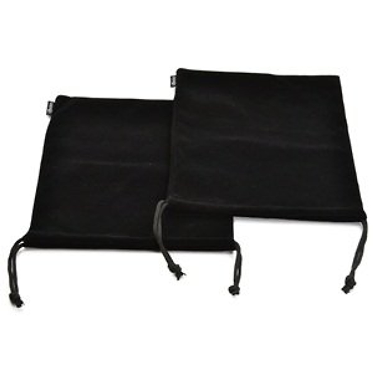 Cosmos Set of 2 Premium Black Travel Carry Drawstring Headphones Pouch Bag