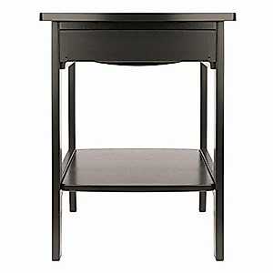Winsome Wood Claire Accent Table, Black