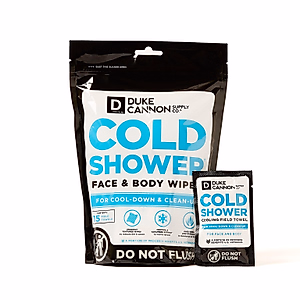 Duke Cannon Cold Shower Cooling Field Towels For Face & Body-15 packs