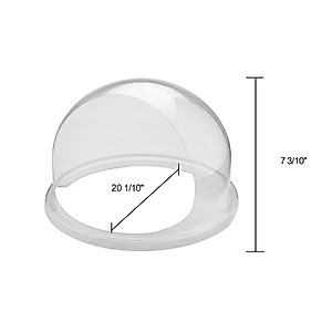 Cotton Candy Dome Cover - 21-inch Clear Plastic Bubble Dome with Opening to Spin Floss - OEM Cotton Candy Machine Parts by Great Northern Popcorn