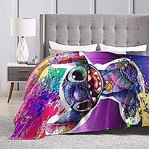 UGTQEYD Cute Blanket Flannel Throw Blankets Bed Blanket Lightweight Decorative Living Room 50"X40"