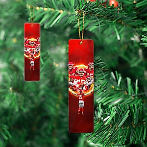 Bookmarks Ruler Metal Mahomes Bookography Kansas Tassels Football Bookworm Measure Reading for Book Bibliophile Gift Reading Christmas Ornament Markers Bookmark