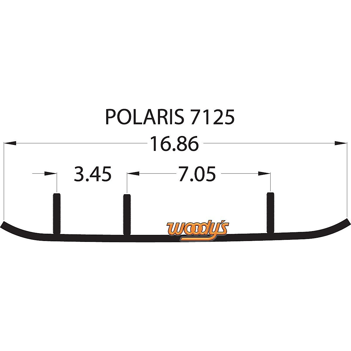 WOODYS (SPC) PR/WOODYS 8" CARBIDE POL WPI-7125