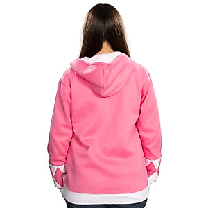 Power Rangers Pink Hooded Costume Sweatshirt (Adult Medium)