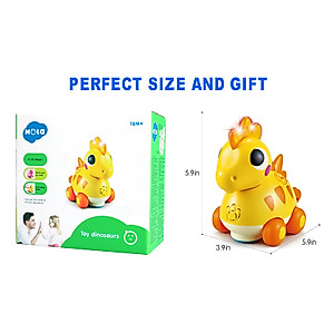 HOLA Baby Toys 6 to 12 Months Infant Toys 6-12 Months Crawling Toys, Touch & Go Music Light 6 Month Old Baby Toys 12-18 Months, Baby Boy Toys for 1 Year Old Boy Gifts Girl Toy