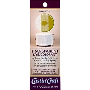 Environmental Technology 1-Ounce Casting' Craft Transparent Dye, Green