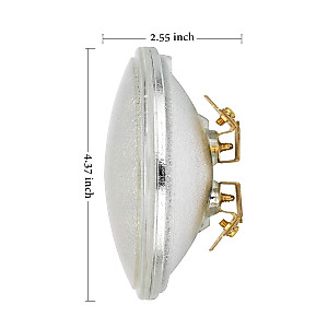 Goehiaul LED PAR36 Light Bulb 15W 5000K Daylight, PAR36 LED Landscape Bulb 2000LM 100W Halogen Equivalent PAR 36 Bulb12-24V with Lenses Spot Light for Landscape Lighting, Off-Road Vehicle 1 Pack