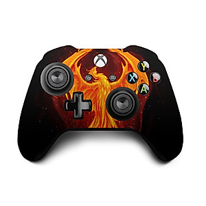 Head Case Designs Officially Licensed Christos Karapanos Dragon Phoenix Art Mix Matte Vinyl Sticker Gaming Skin Case Cover Compatible With Xbox One X Console and Controller Bundle