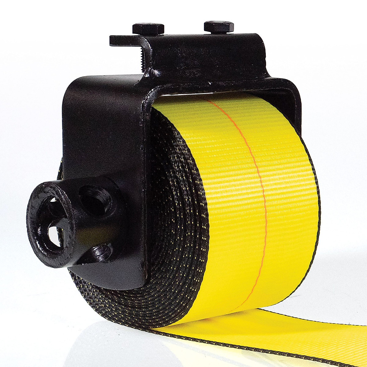 US Cargo Control Standard Portable Winch, Durable Steel Winch with Protective Finish, 2 Set Screws for Bolt-On Bottom Mount Application, Holds Up to 20 Feet of Excess Webbing, 4 Inch, Black, 5-Pack