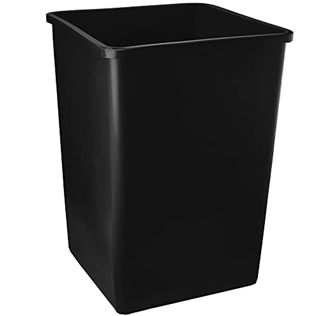 PRO&Family 140 Qt. / 35 Gallon / 132 Liters Black Square Trash Can. Kitchen Garbage Can Office Trash Can Recycle Bin Waste Basket Touchless