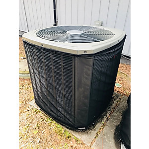MESH Air Conditioner Cover: CUSTOM AC Cover designed to PROTECT coils from clogging - leaves, grass, cottonwood, dust and debris