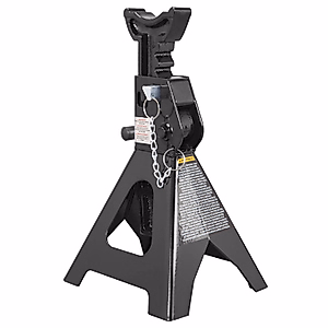 Torin 3 Ton (6,000 LBs) Capacity Double Locking Steel Jack Stands, 2 Pack, Black, AT43002AB