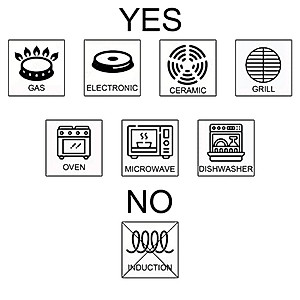 Jovely Korean Stone Bowl Set, Authentic Ttukbaegi Korean Earthenware Pot, Twice-Fired Natural Korean Clay Pot for Cooking, Microwave & Dishwasher-Safe