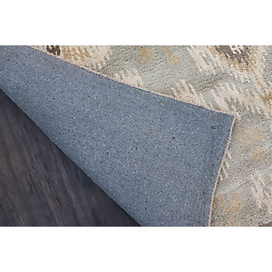 Wallard Design Marchesa Gray Traditional Oriental Style Handmade 100% Wool Rugs & Carpets (9x12)