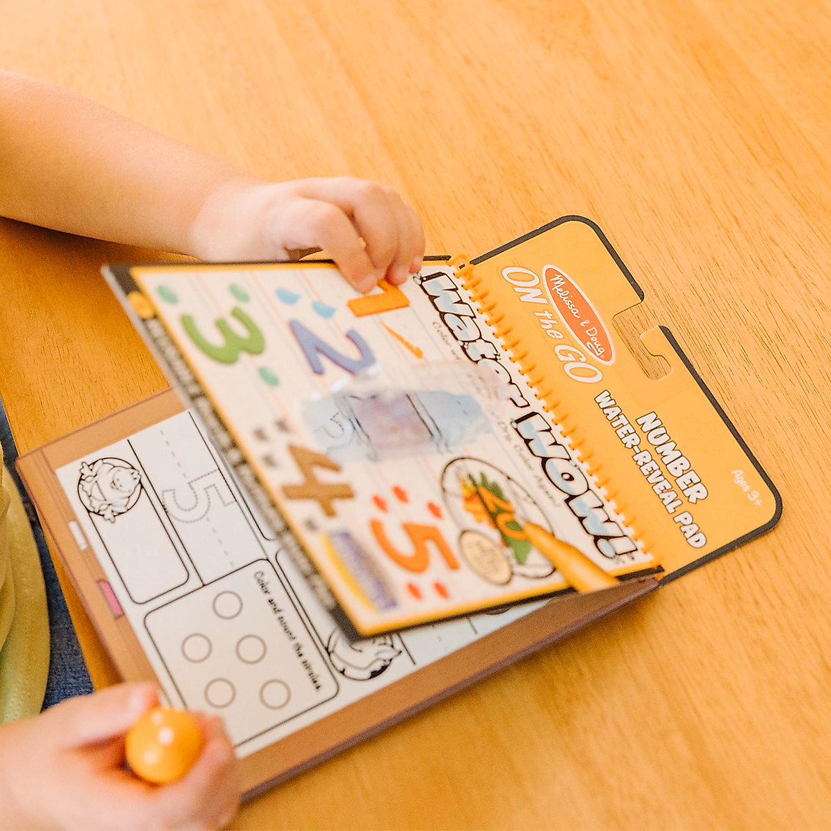 Melissa & Doug On the Go Water Wow! Reusable Water-Reveal Activity Pad - Numbers - FSC Certified