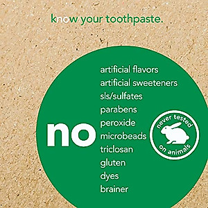 Hello Vegan Fluoride Toothpaste, Moisturizing Hemp Seed Oil + Coconut Oil, Super Fresh Family Farmed Spearmint, Naturally Whitening Toothpaste, Helps Remove Plaque, 4 Ounce