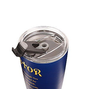 FROOBLEQUIRK 20 Oz Tumbler for Men, Ministry Appreciation, Retirement, Youth Pastor Birthday Christmas Cup Mug, Religious Scripture, Baptism Christian, Pastoral Gift