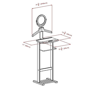 Winsome Trading, Inc. Carson Valet Stand, Brown