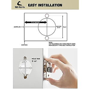 MrArm Commercial Door Lever Lock, Heavy-Duty Locking Door Handle, Designer Door Handles, Cylindrical Lever Lock, Non-Handed Grade 2 Industrial Standard Door Handle, Satin Chrome(Keyed Entry)