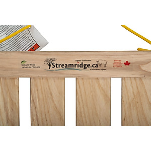 Superio Children Wooden Sled, Snow Sled for Toddlers, Kids Sleigh with Pull Ropes, Baby Sled, Red (Wooden Sled)